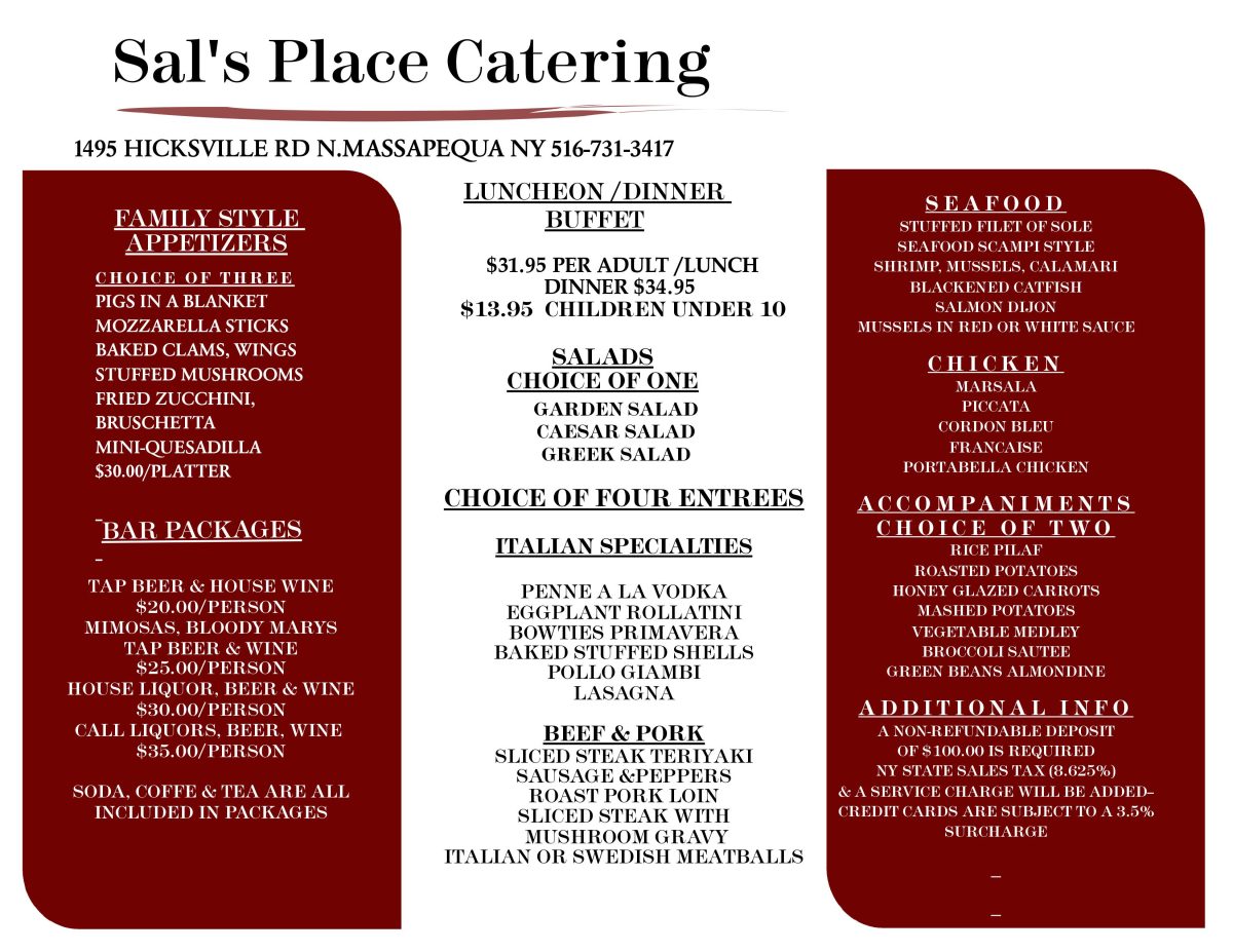 Catering - Sal's Place